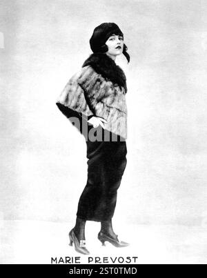 MARIE PREVOST [1898 - 1937] Canadian born Hollywood silent film actress ...
