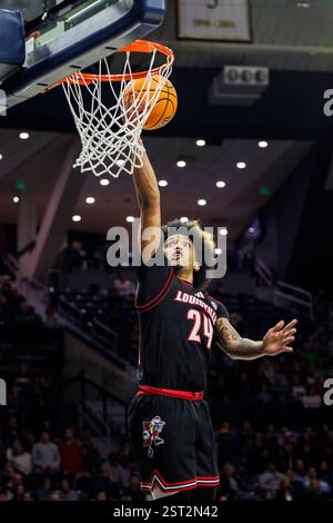 Louisville guard Chucky Hepburn (24) blows kisses to the crowd after ...