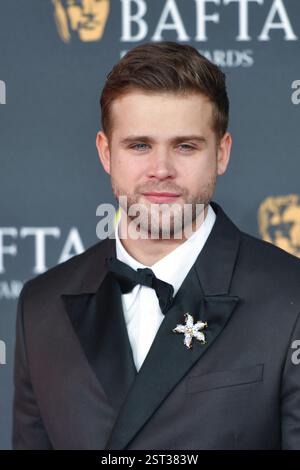 Leo Woodall attending the EE Bafta Film Awards 2025, at the Royal ...