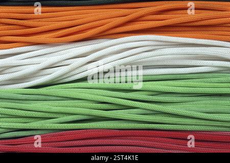 Colorful shoe laces for sale, Mumbai Bombay, Maharashtra, India, Asia ...