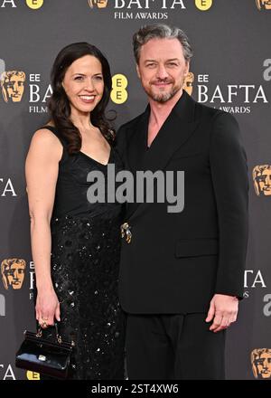 Lisa Liberati and James McAvoy attends the 2025 EE BAFTA Film Awards at ...