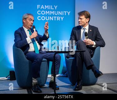 Reform UK deputy leader Richard Tice MP speaking during the Reform UK Northamptonshire ...