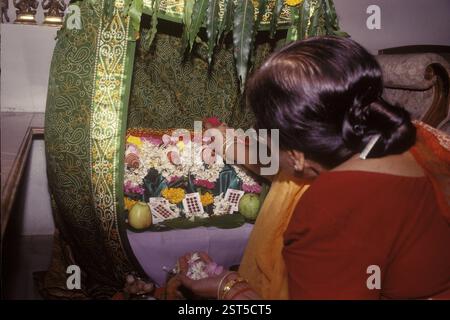 Mata pooja puja, India, Asia Stock Photo - Alamy