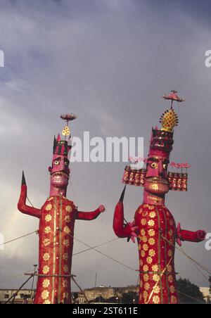 Ravan statues, Ramleela Dussera dusera Festival, india Stock Photo - Alamy