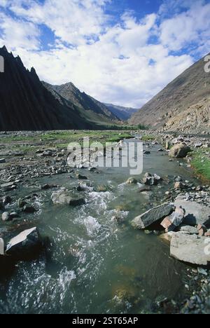 Upshi river, Leh, Ladakh, Jammu and Kashmir, India, Asia Stock Photo ...