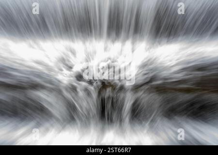 Ethereal Flow. Ghost from the waterfall. River background, creative ...