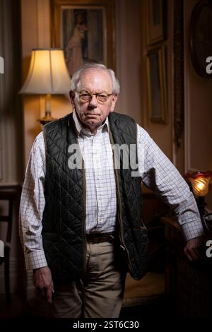 English historian and tv broadcaster, David Starkey, photographed at ...