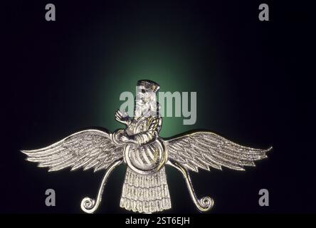 Zoroastrianism parsis symbol, india Stock Photo - Alamy