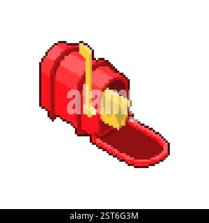 Mailbox pixel art. 8bit iron letter box Stock Vector Image & Art - Alamy
