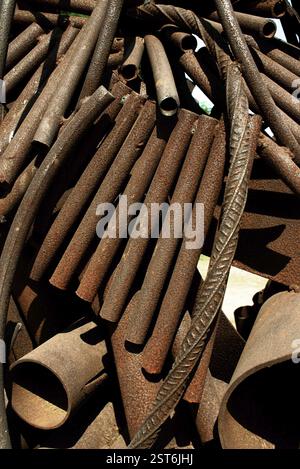 Sculpture in rusted iron Stock Photo - Alamy