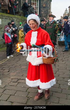 Haworth torchlight procession 2009 Stock Photo - Alamy