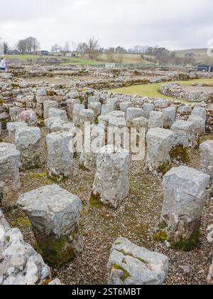 Vindolanda Roman fort (castrum) south of Hadrian's Wall in northern ...