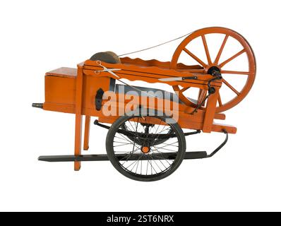 Historical Dutch wooden push carts with wooden wheels . Historic ...