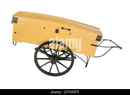 Historical Dutch wooden push carts with wooden wheels . Historic ...