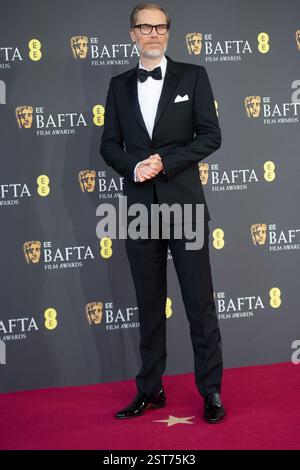 Stephen Merchant attends the 2025 EE BAFTA Film Awards at The Royal ...