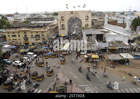 Aerial view of Hyderabad city from airplane Stock Photo - Alamy
