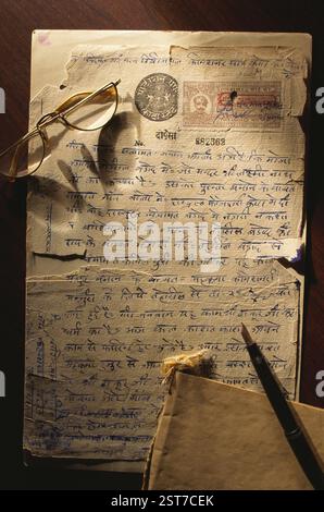 Old Stamp Paper of India Stock Photo - Alamy