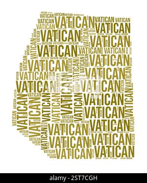 Vatican vector map. Detailed vector map of Vatican city administrative ...