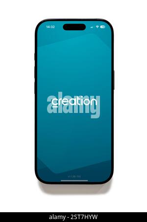 Creation banking app on an iPhone 16 Plus Stock Photo - Alamy