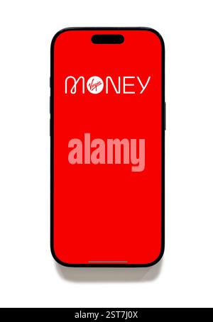 The Virgin Money Mobile Banking app installation screen displayed on a ...