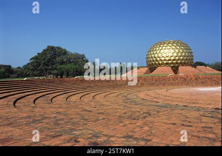 Matri mandir in auroville, Pondicherry, Tamil Nadu, India, Asia Stock ...