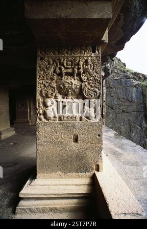 Ellora Cave No. 15, Aurangabad, India, Asia Stock Photo - Alamy