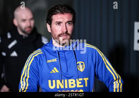 Joe Rothwell of Leeds United arrives ahead of the Sky Bet Championship ...