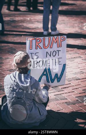 Richmond VA, USA, 17th Feb 2025, Anti Donald Trump and Elon Musk ...
