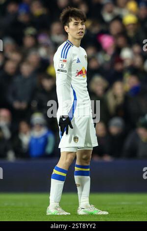 Ao Tanaka of Leeds United during the Leeds United FC v Millwall FC ...