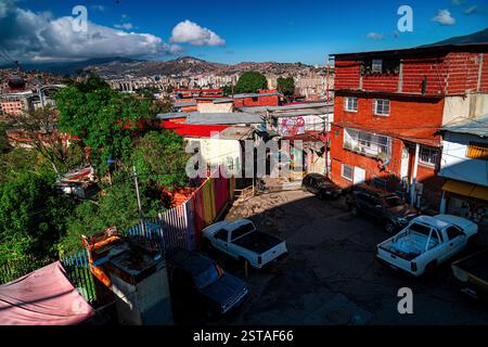 Barrios, slums in Caracas, Venezuela. Life on the streets of poor ...