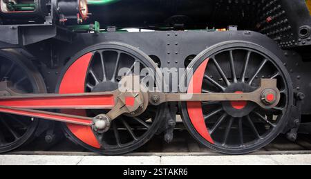 Steam locomotive. 141F-2416. (Euskalduna Company, Spain, 1960). Piston ...