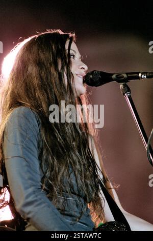 Napoli Italy 30/05/2002: Alanis Morissette,Canadian singer,during the ...