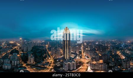 Night view of Wenzhou City, Zhejiang Province, China Stock Photo - Alamy