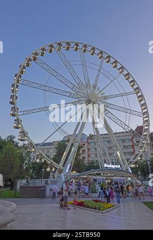 Hungary, Budapest, the Budapest Wheel is a 65-meter high ferris wheel ...