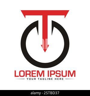 ot o t alphabet letter logo icon combination design with rainbow color ...