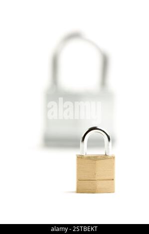 Pair of Padlocks Stock Photo - Alamy