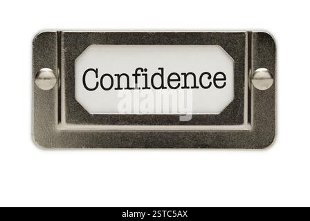 Courage File Drawer Label Stock Photo - Alamy