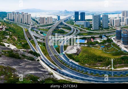 Sanjiangkou Bridge, Fuzhou City, Fujian Province, China Stock Photo - Alamy