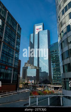 Top of the Coupole tower, head office of the french oil company ...