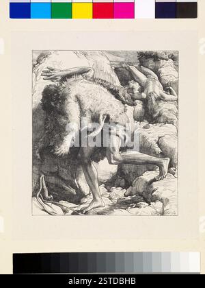 This artwork, depicting the Biblical story of Cain killing Abel, is ...
