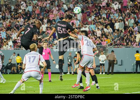 Inter Miami midfielder Federico Redondo, left, and Pumas UNAM forward ...
