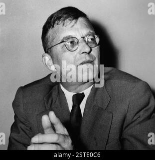 Russian composer Dmitri Shostakovich, 1950s Stock Photo - Alamy