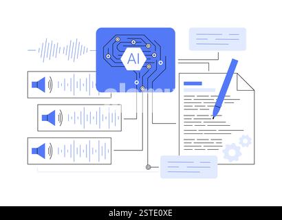 AI-Powered Transcription abstract concept vector illustration Stock Vector Image & Art - Alamy