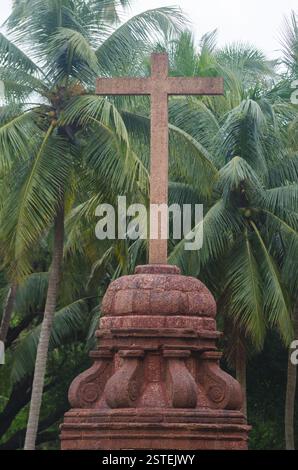 A Holy Cross in a park beside The Basilica of Bom Jesus is a Catholic ...