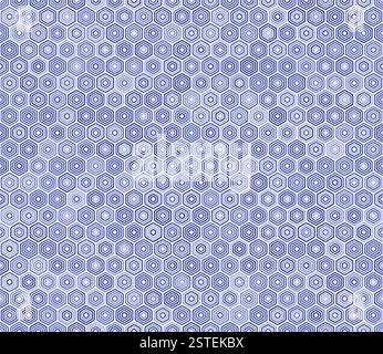 Geometric pattern. Bold rounded hexagons mosaic cells with padding. Red color tones. Hexagonal ...