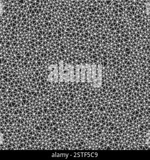 Triangular pattern background. Rounded solid shapes in frames. Small triangles size. Black and ...