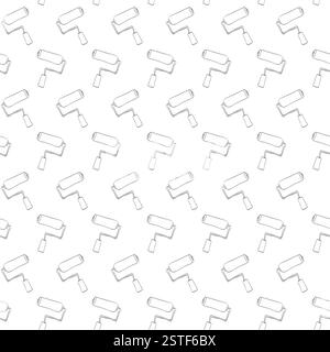 Cleaning Building And Equipment Vector Seamless Pattern Stock Vector ...
