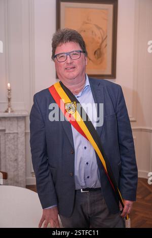 Gent, Belgium. 18th Feb, 2025. Brakel mayor Alexander De Croo and East ...