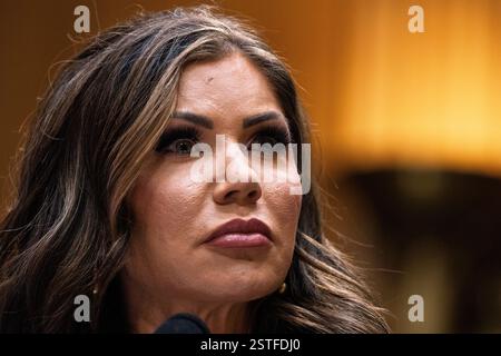 Department of Homeland Security Secretary Kristi Noem arrives at Baton ...