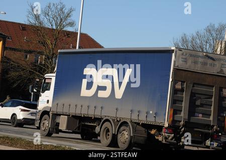 Copenhagen/ DenmarK/18 FEBRUARY 2025/ DSV transport truck in ballerup ...